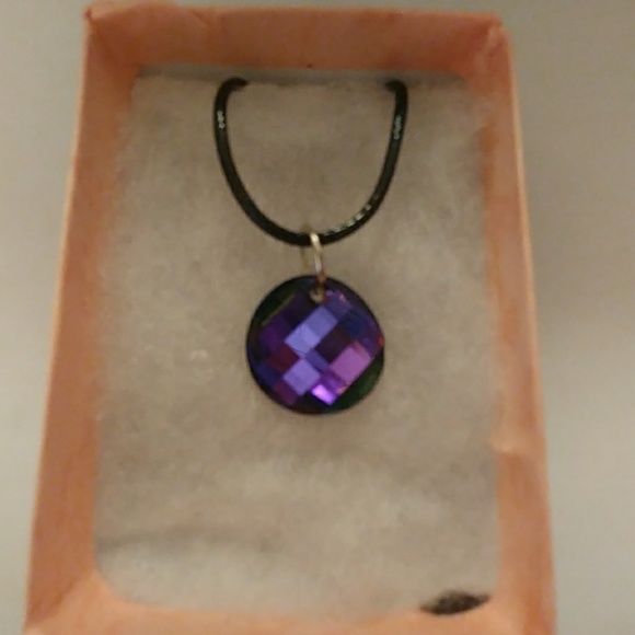 Jewelry | Blackberry Purple Crystal Twist Necklace | Poshmark